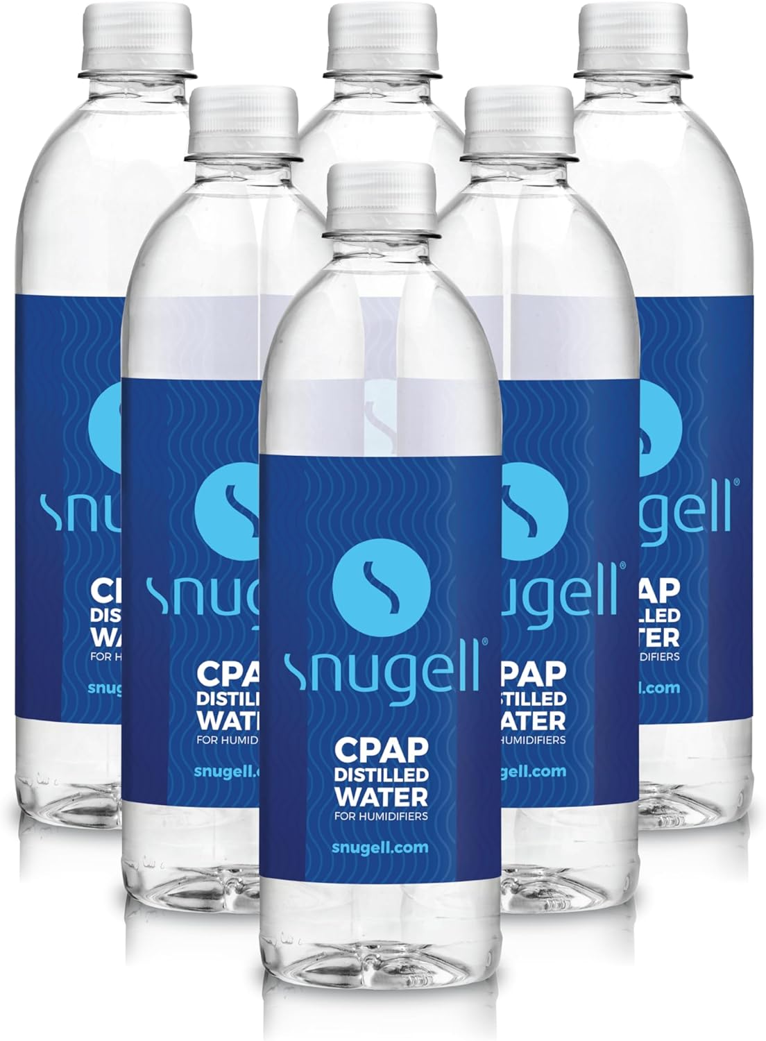 Distilled Water for CPAP Machines by Snugell (6-Pack, 20 oz) – snugell.com