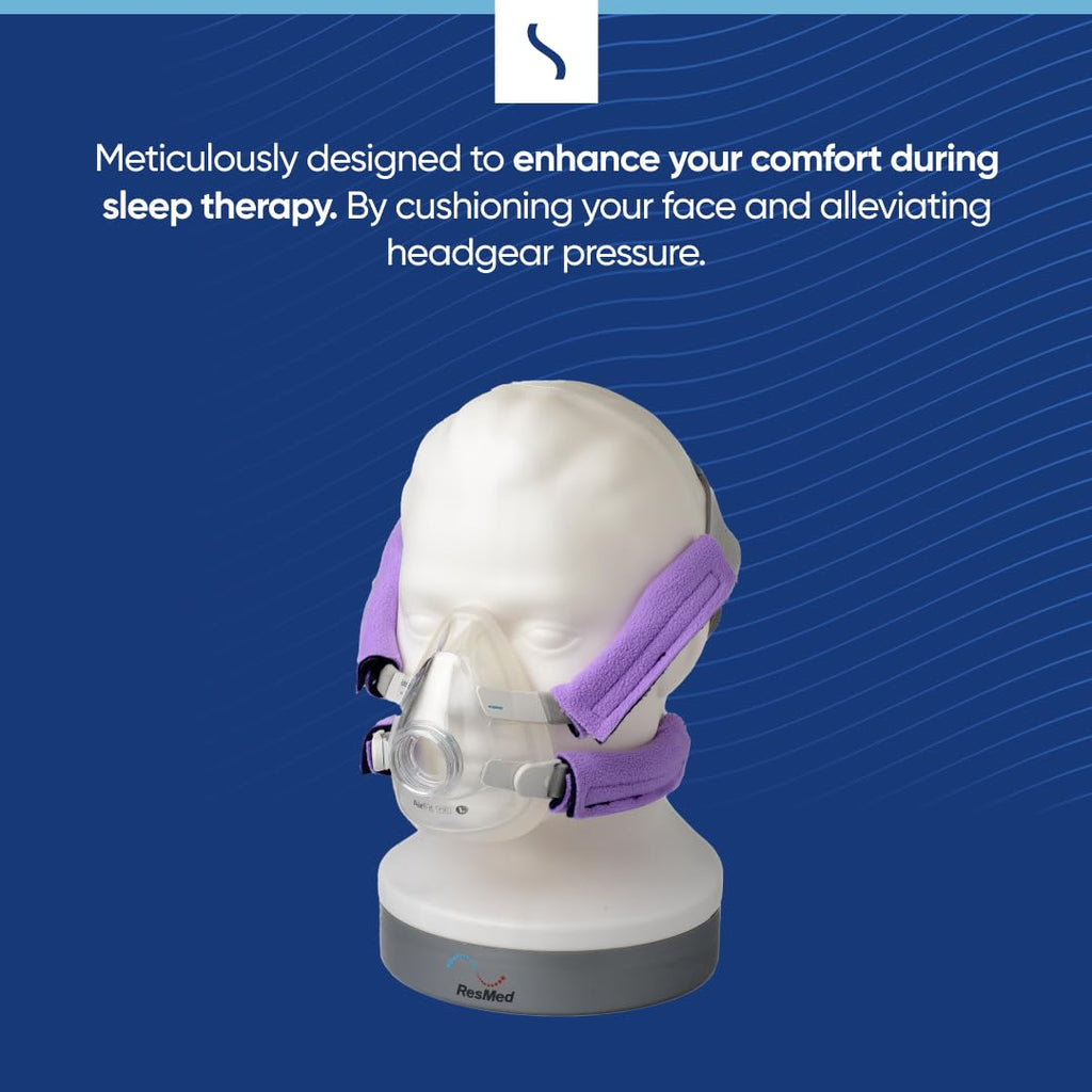 CPAP Strap Covers 4 Pack - Universal Fit for All CPAP Masks (Purple ...